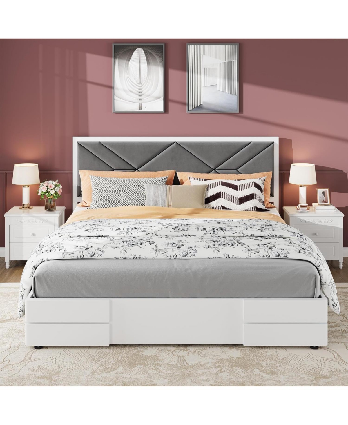 Click here for gaomon Full Size Metal Platform Bed Frame Heavy Du... prices