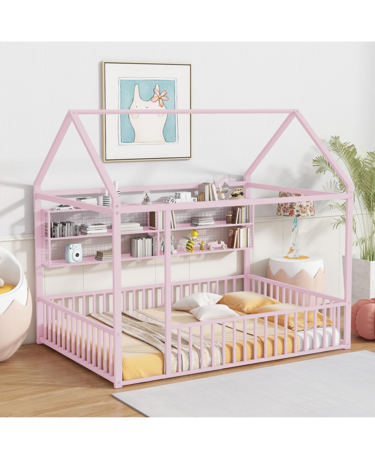 Click here for Streamdale Furniture Full Size Metal Bed House Bed... prices