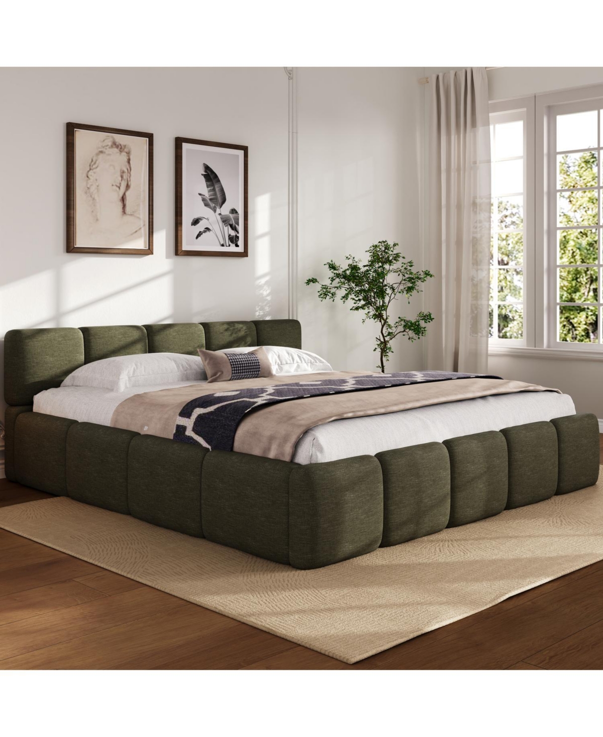 Click here for Streamdale Furniture Streamdale King Linen Platfor... prices