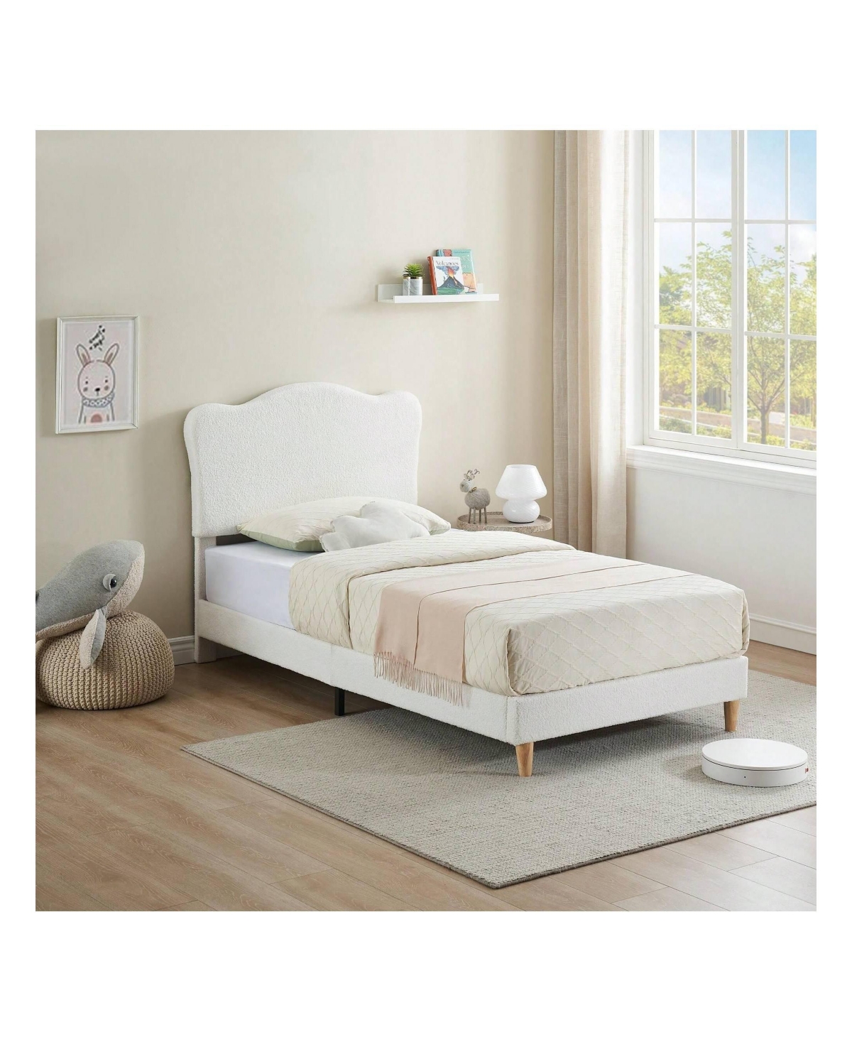 Click here for gaomon Twin princess Velvet Upholstered Platform B... prices