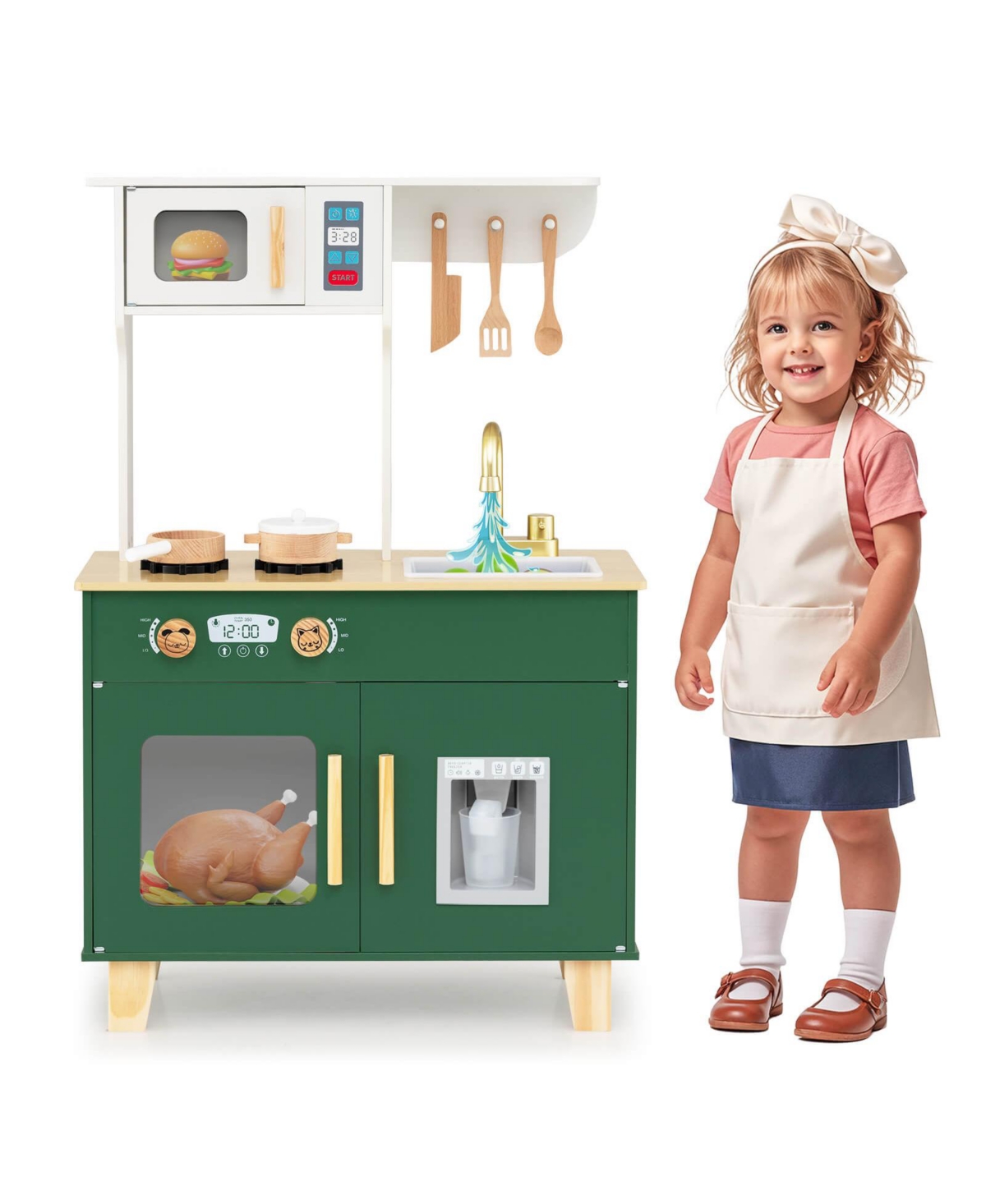 Click here for Costway Kids Play Kitchen with Microwave Stoves Ro... prices