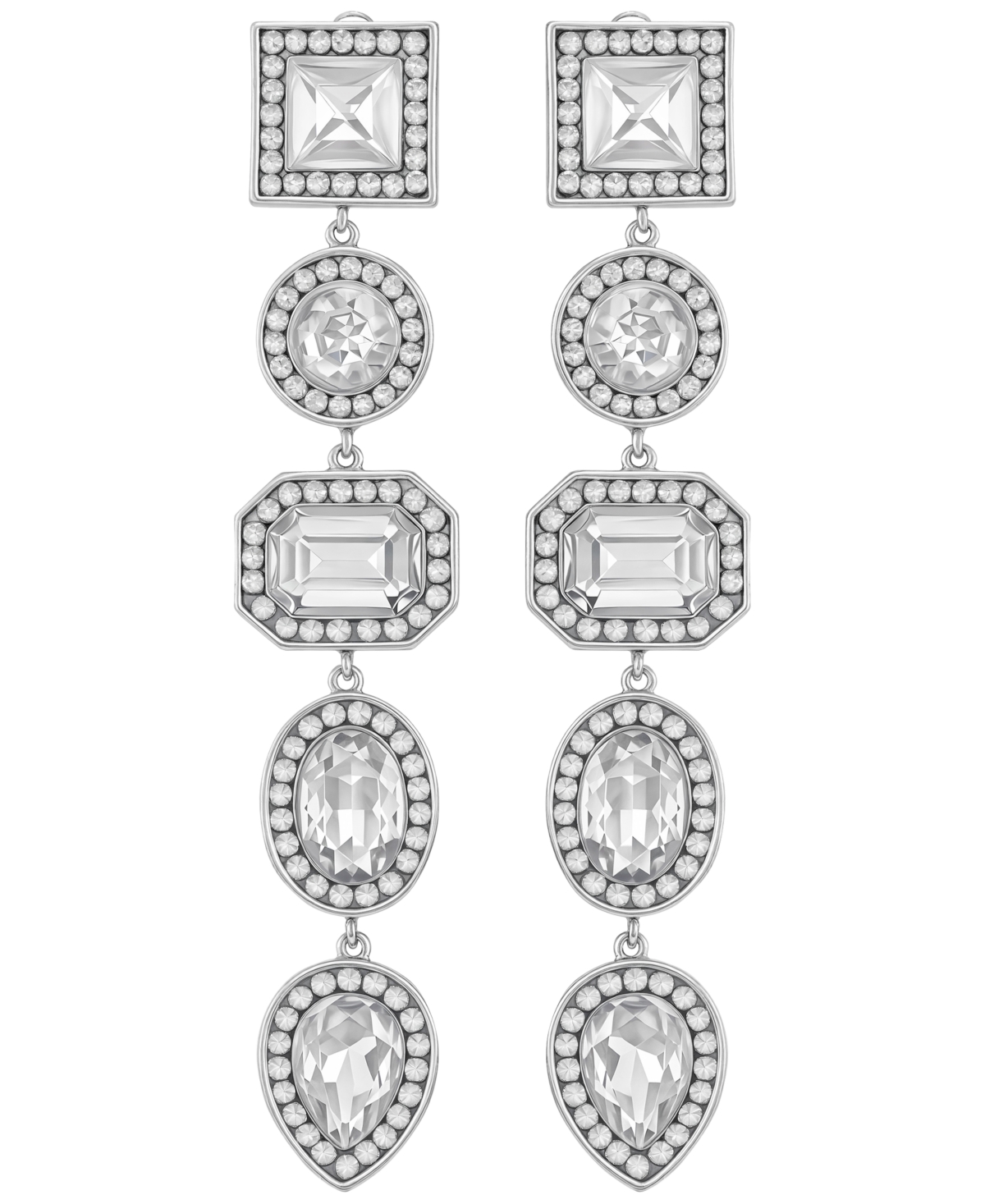 Click here for Guess Rhinestone Gold-Tone Linear Clip Statement E... prices