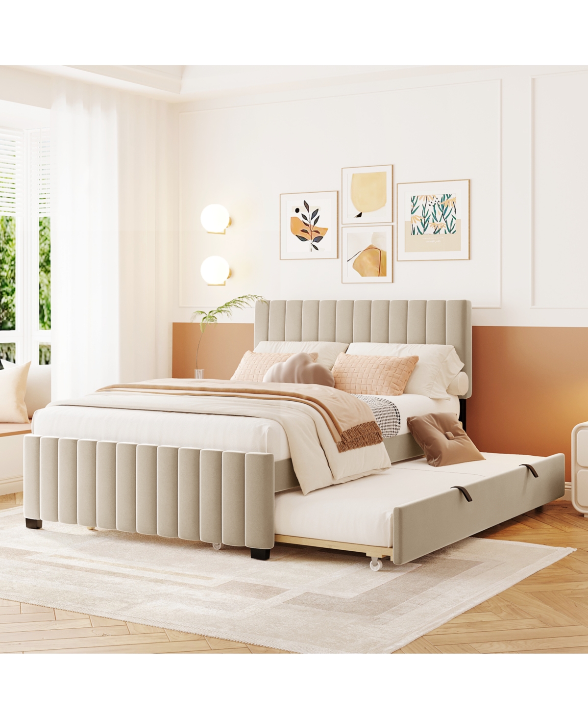 Click here for Streamdale Furniture Full Size Velvet Upholstered... prices