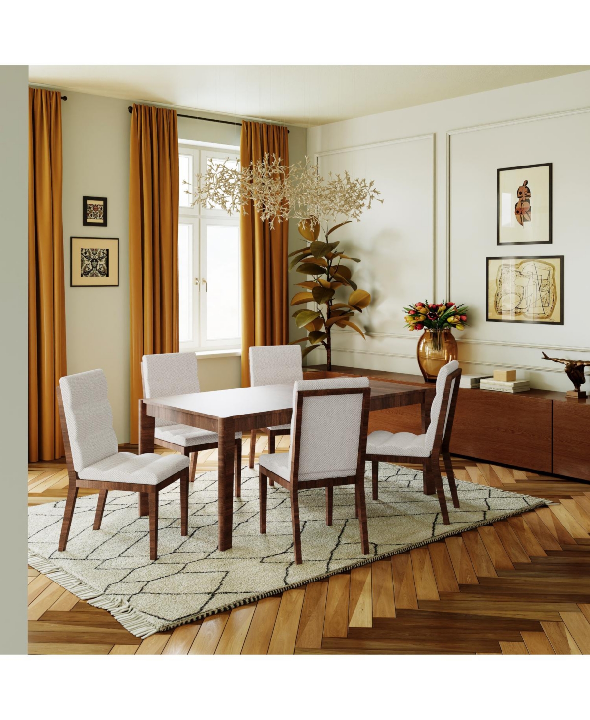 Click here for Streamdale Furniture Tufted Dining Chairs - Set of... prices