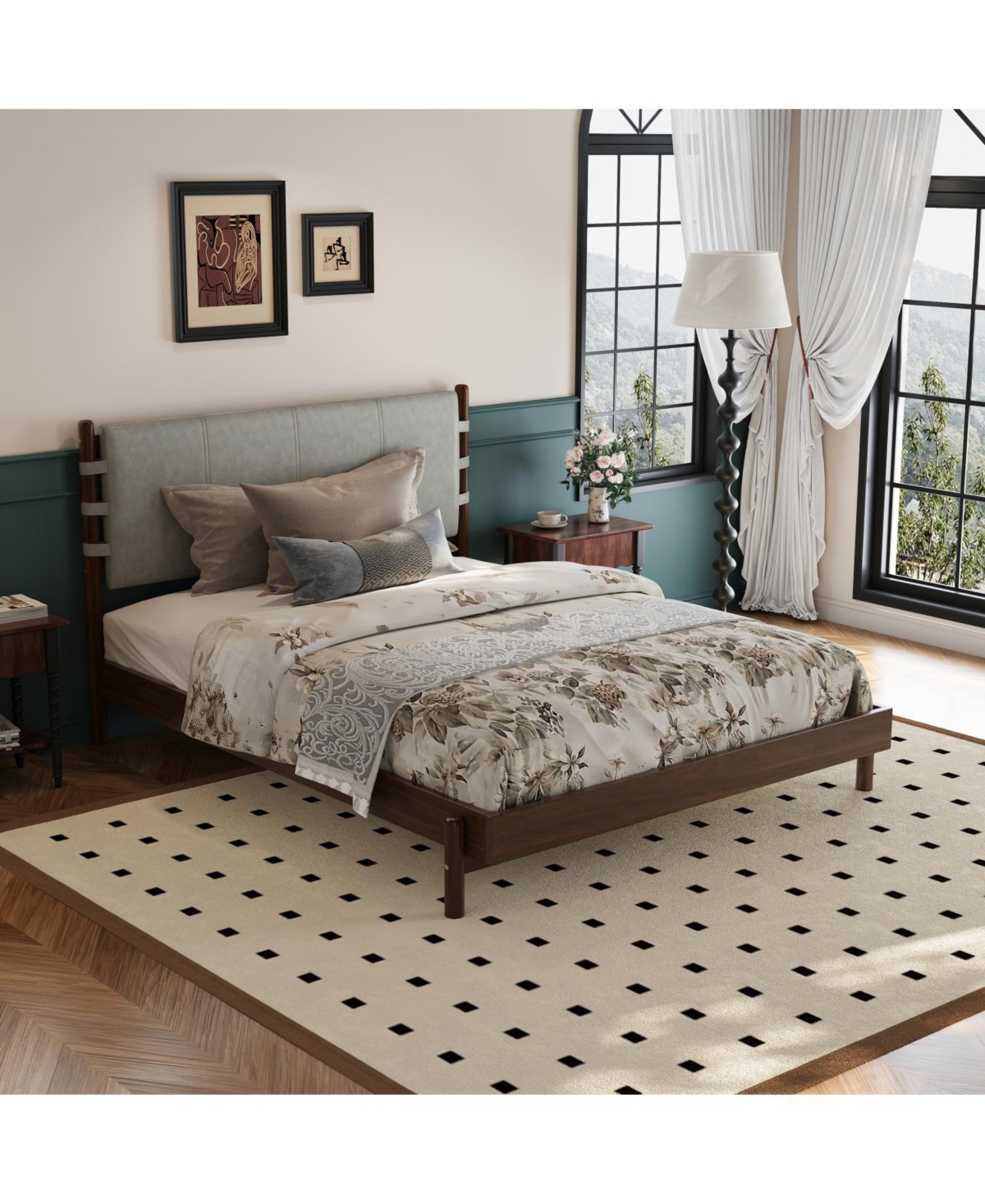 Click here for Streamdale Furniture Queen Platform Bed Frame with... prices