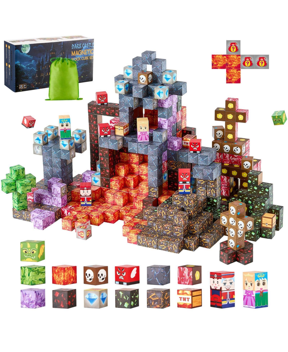 Click here for Sugift 150-Piece Magnetic Blocks  Dark Castle Stem... prices
