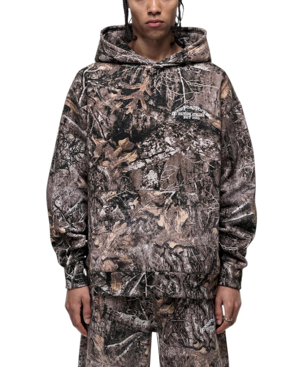 Click here for Good For Nothing Womens Woodland Camo Print Hoodie... prices