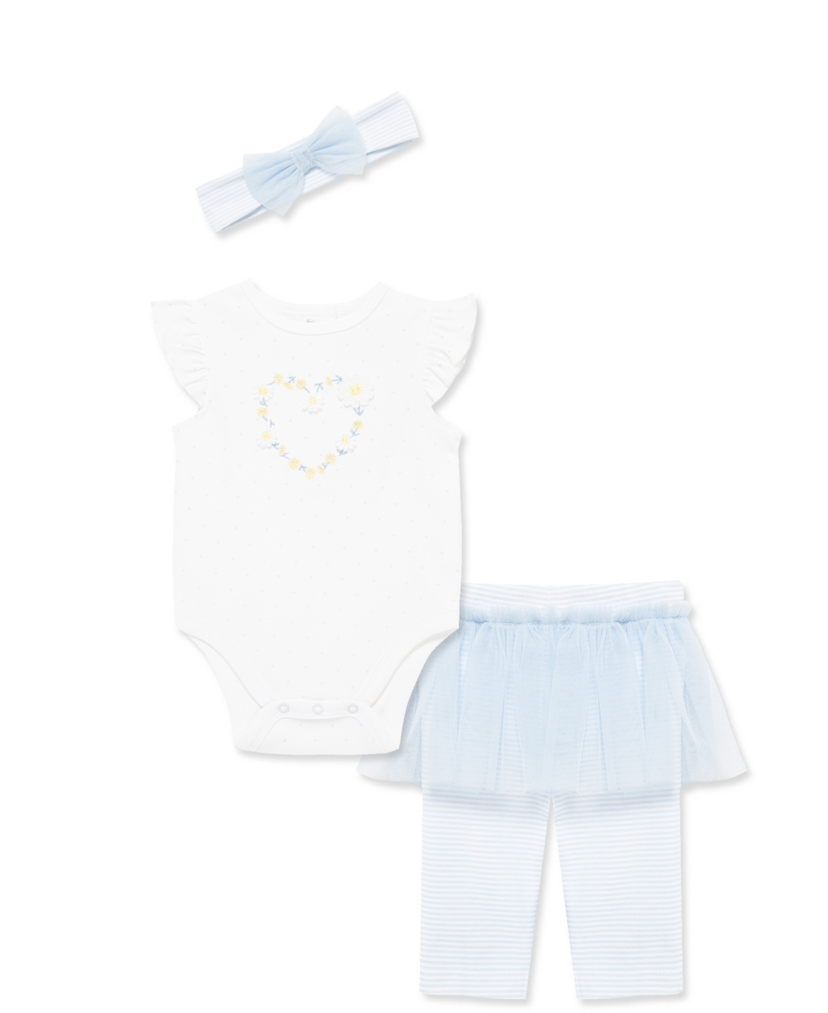 Click here for Little Me Baby Girls Round Neck Bodysuit  Skegging... prices