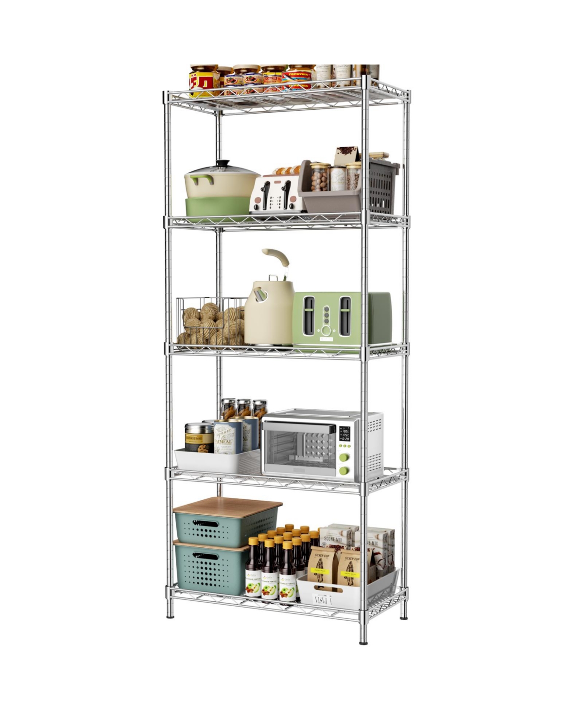 Click here for Lovmor 5-Tier 21 in W x 59 in H x 12 in D Height A... prices
