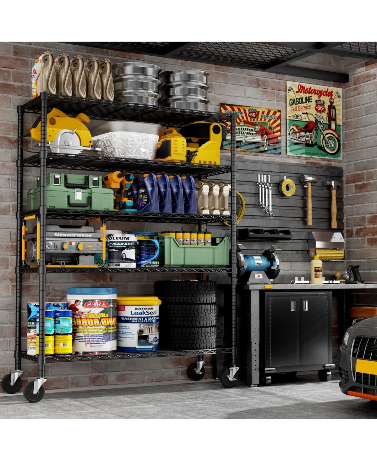 Click here for Lovmor 5-Tier 48 in W x 78 in H x 20 in D Height A... prices