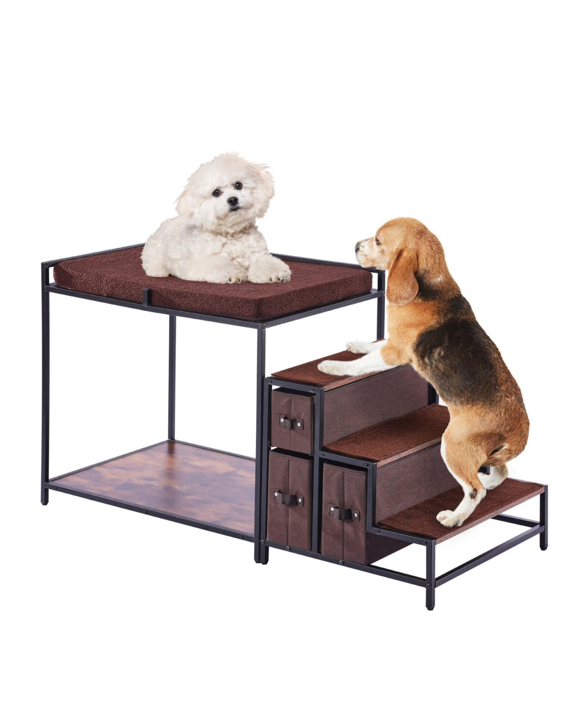 Click here for Cozito Pet Bunk Bed & Window Perch with Stairs  Da... prices