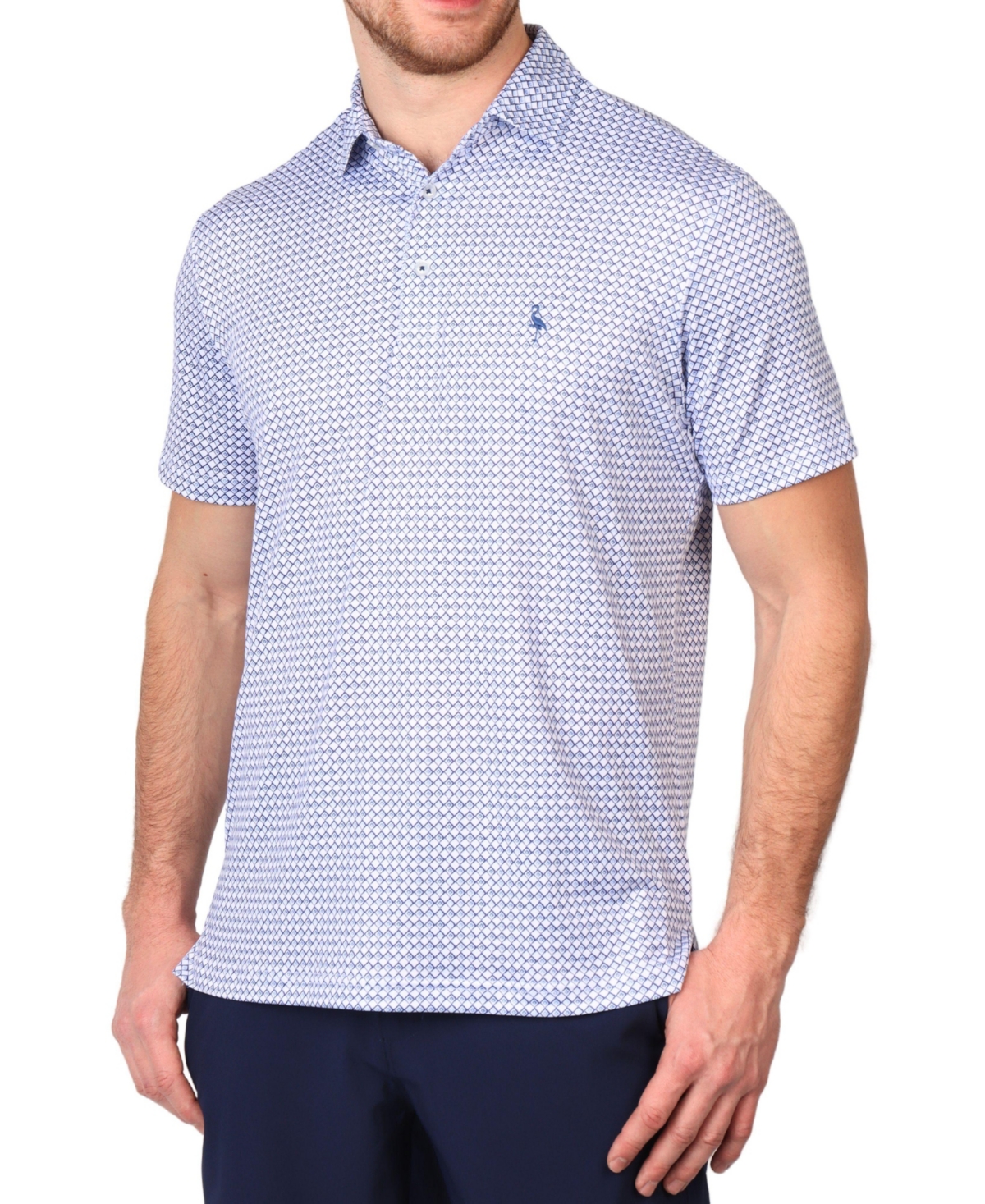 Click here for Tailorbyrd Mens Nested Diamond Performance Polo -... prices