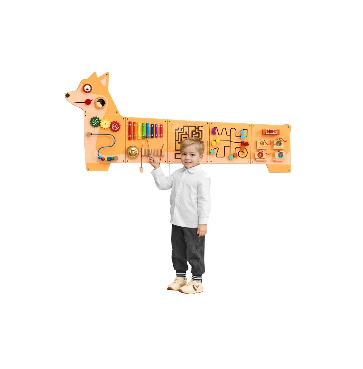 Click here for Slickblue Puppy Activity Wall Busy Board Panels  1... prices