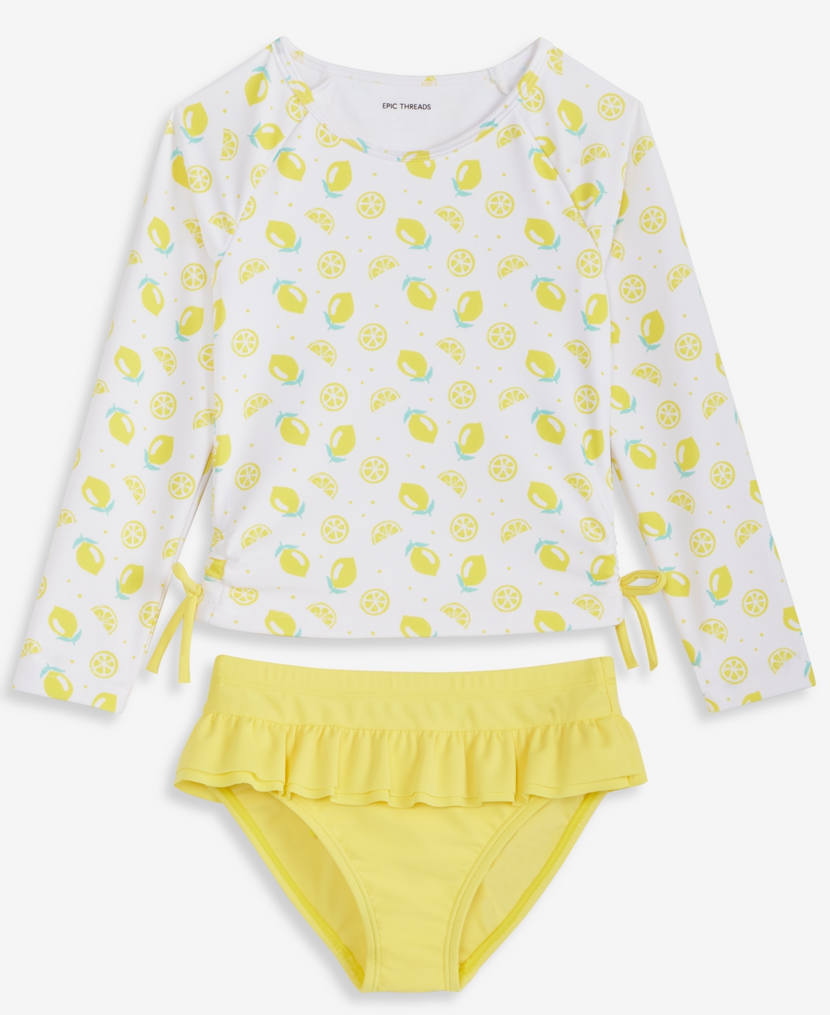 Click here for Epic Threads Toddler Girls 2T-5T Lemon-Print Long-... prices