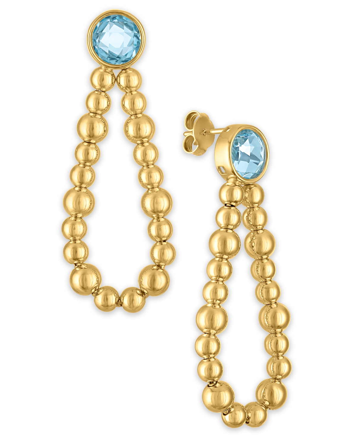 Click here for Macys Amethyst (4 ct. t.w.) Beaded Loop Drop Earri... prices