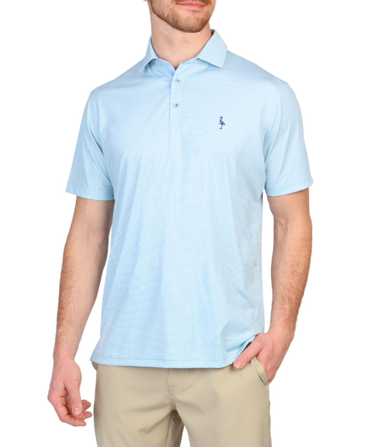 Click here for Tailorbyrd Mens Mini Houndstooth Performance Polo... prices