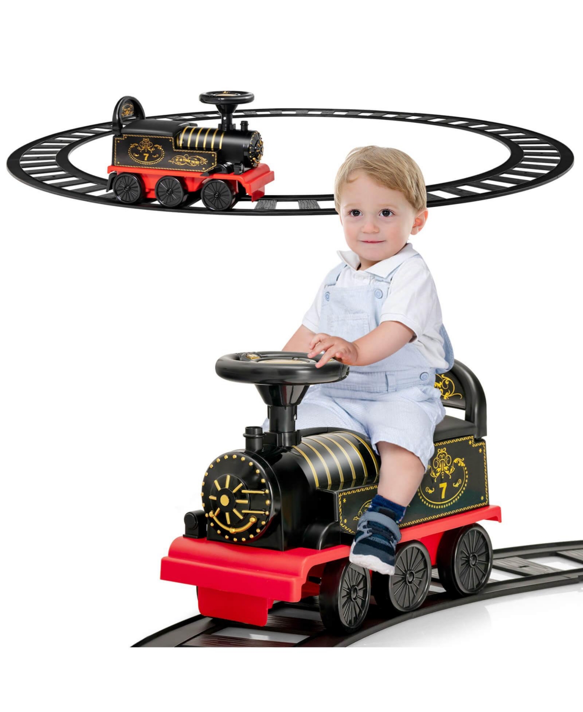 Click here for Sugift 6V Electric Kids Ride On Car Toy Train with... prices