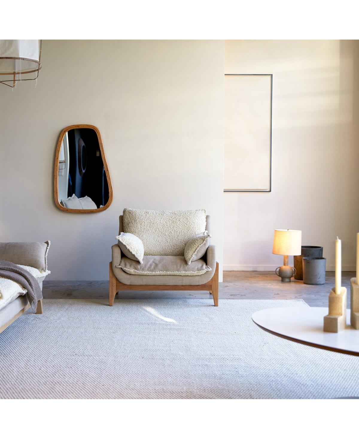 Click here for Tikamoon Woodnest armchair in solid oak and linen... prices