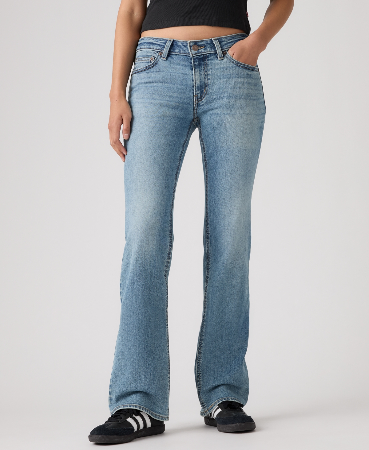 Click here for Levis Womens Superlow Low-Rise Bootcut Jeans - Mos... prices