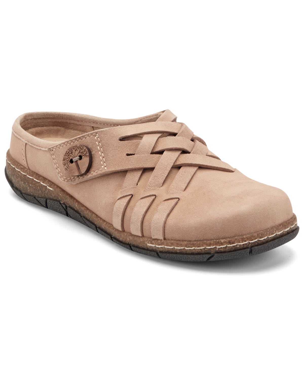 Click here for Earth Womens Emis Woven Slip-On Clogs - Light Natu... prices