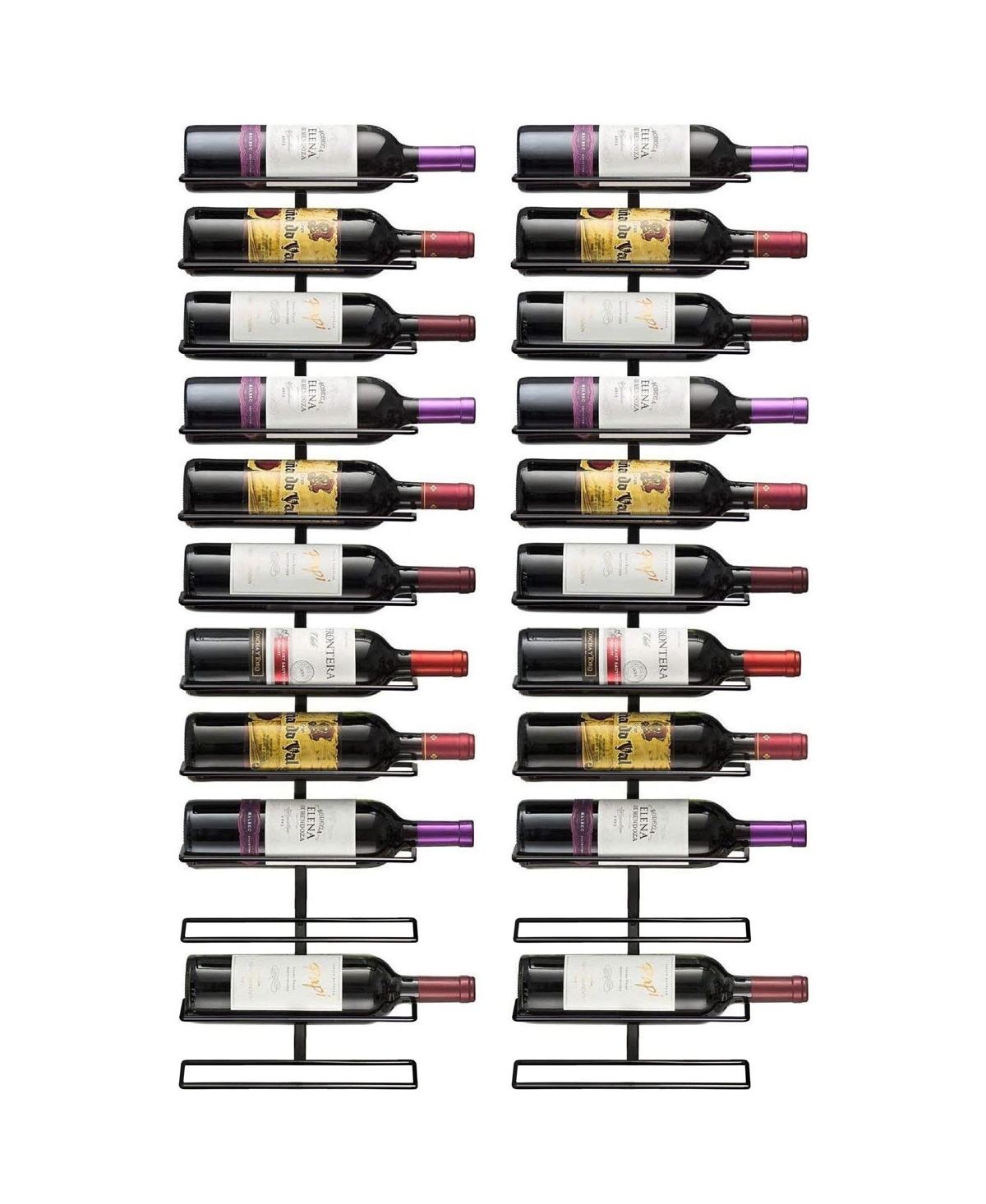 Click here for Sorbus 2 Pack Black Metal Wine Rack Bottle Holder... prices