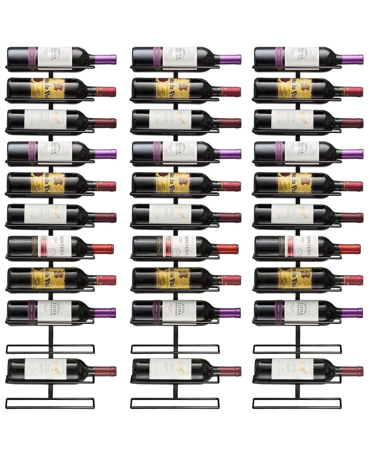 Click here for Sorbus 3 Pack Black Metal Wine Rack Bottle Holder... prices