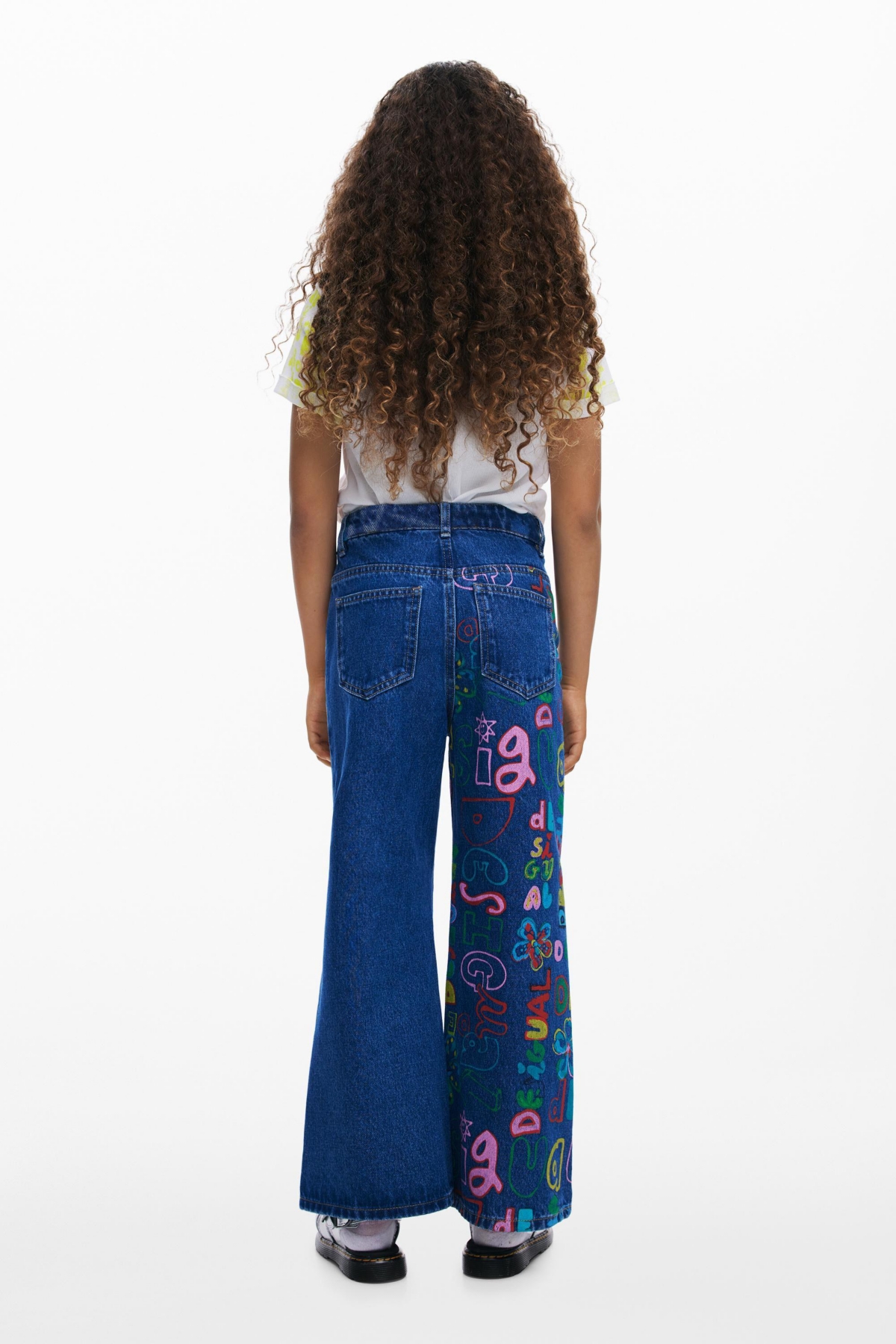 Click here for Desigual Girls Girlss Happy jeans trousers - Mediu... prices