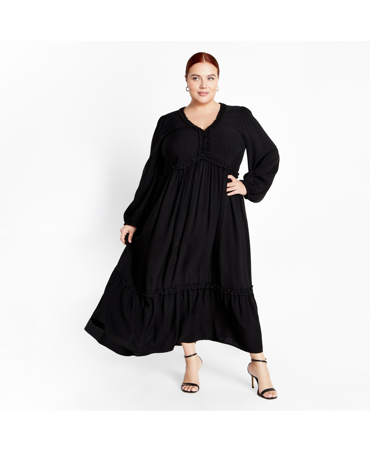 Click here for City Chic Womens Gaia Dress - Black prices