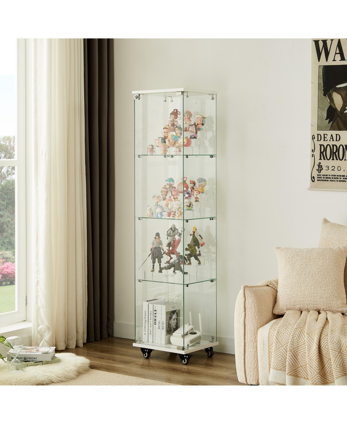 Click here for Streamdale Furniture 4 Tier Glass Display Cabinet... prices