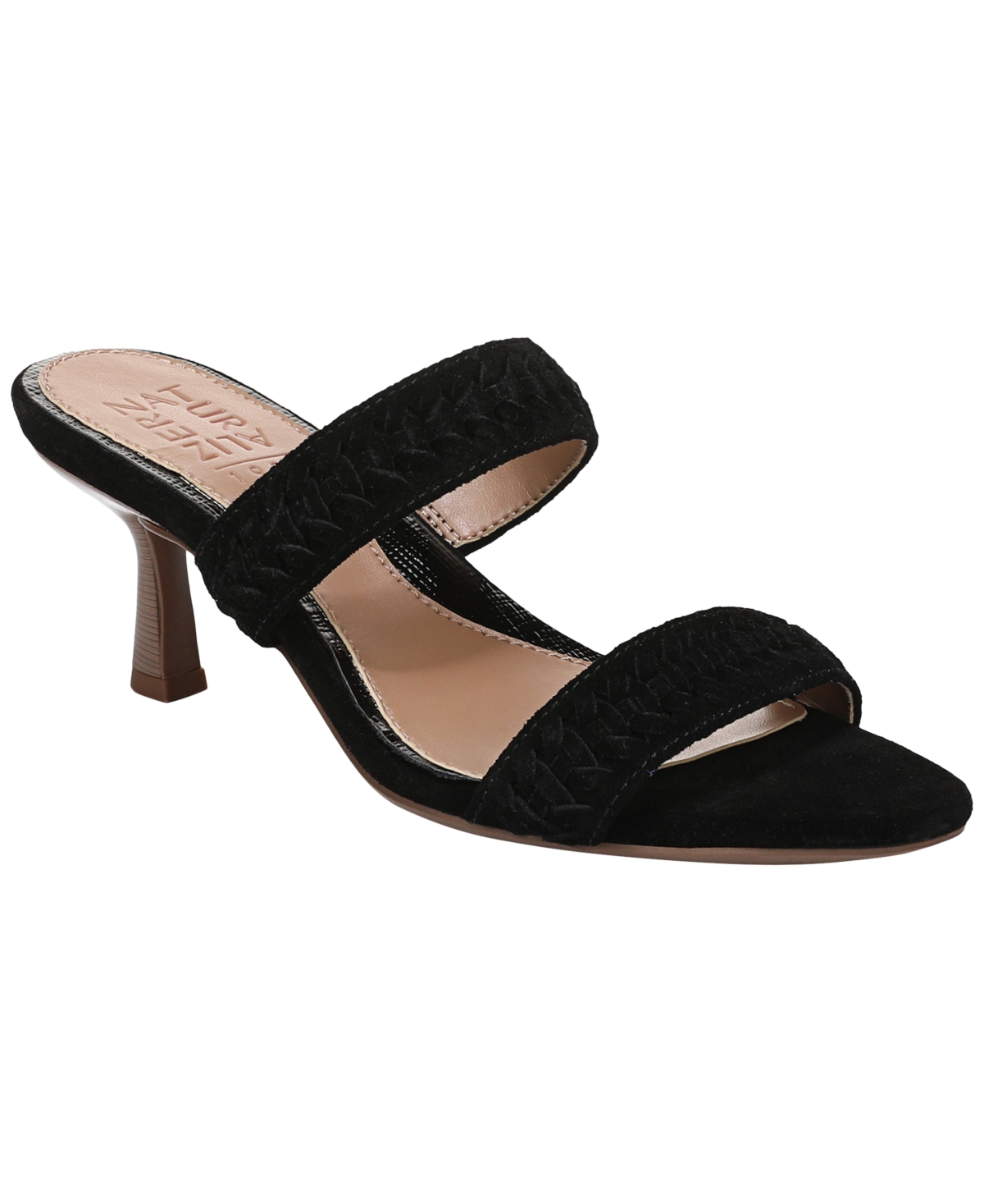 Click here for Naturalizer Womens Terra Slide Dress Sandals - Bla... prices