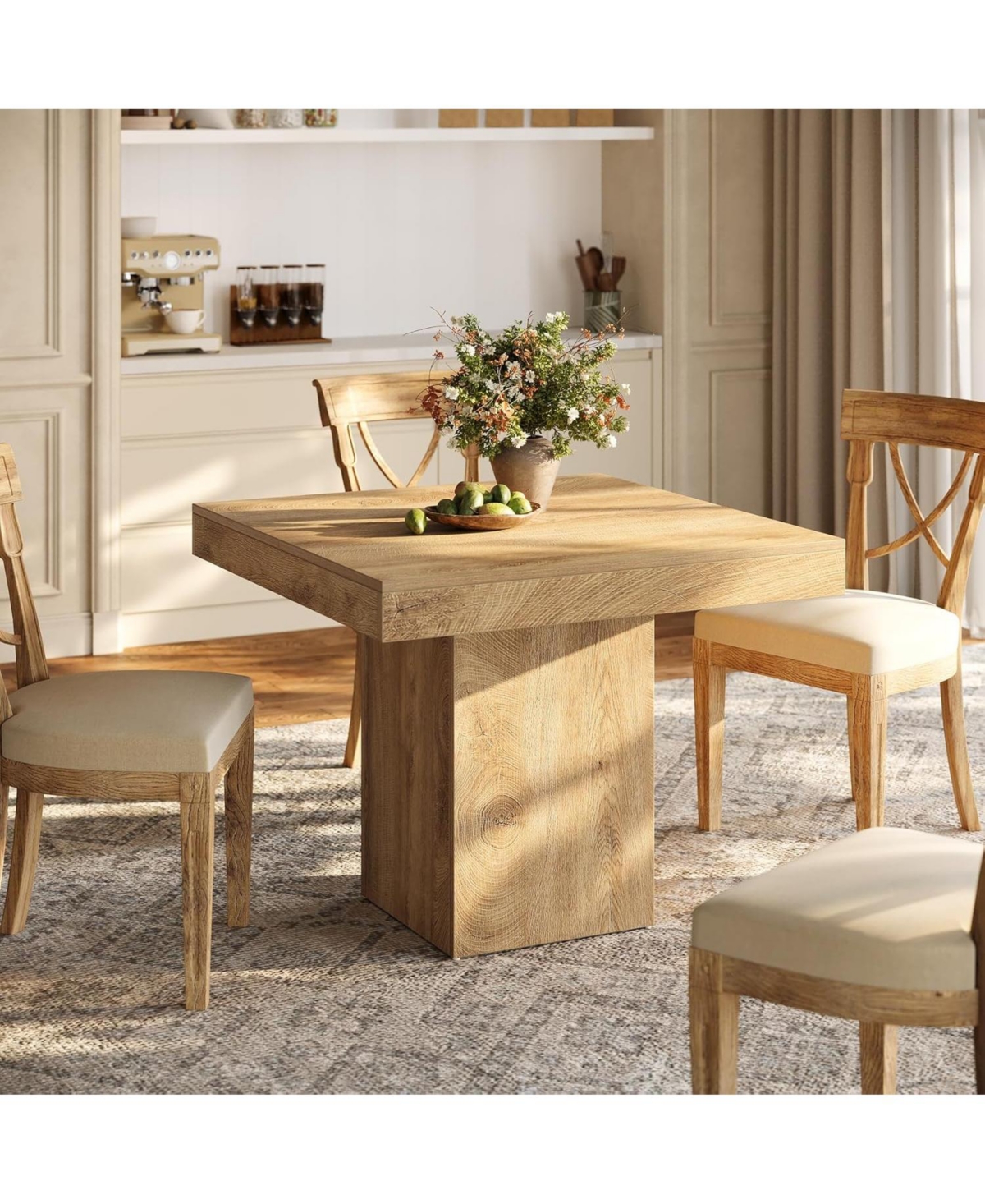 Click here for Tribesigns 39-Inch Square Dining Table for 4  Farm... prices