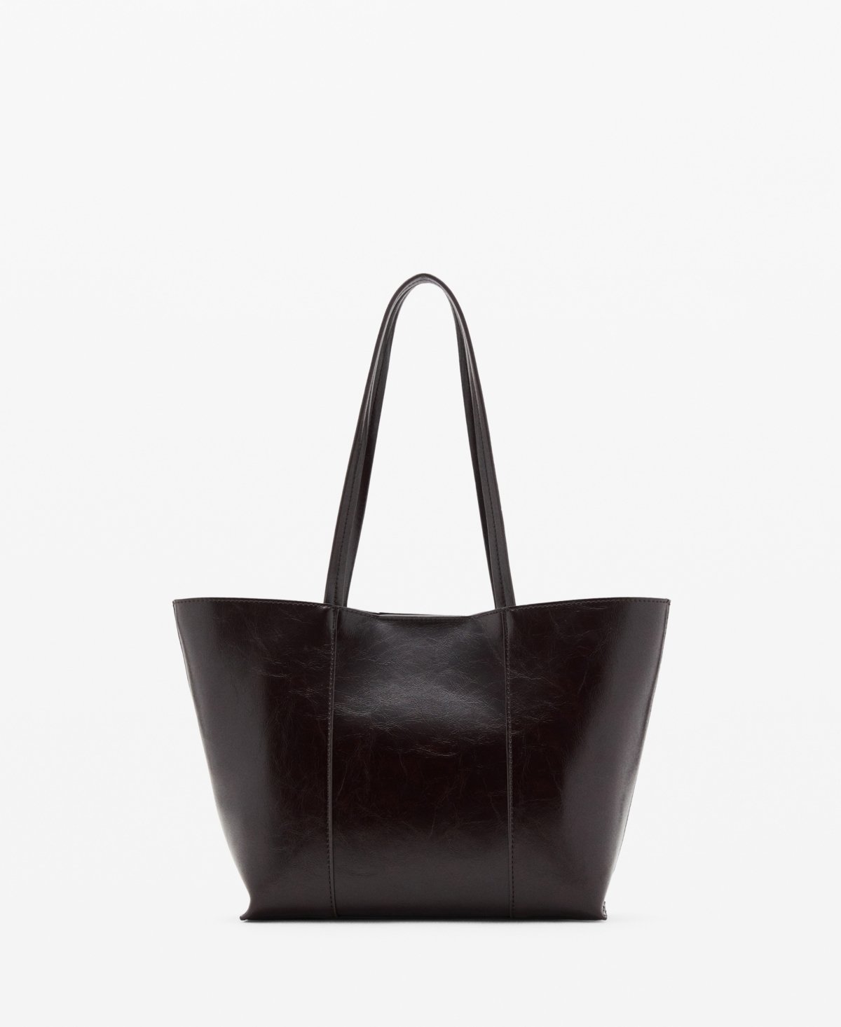 Click here for Mango Womens Medium Shopper Bag - Chocolate prices