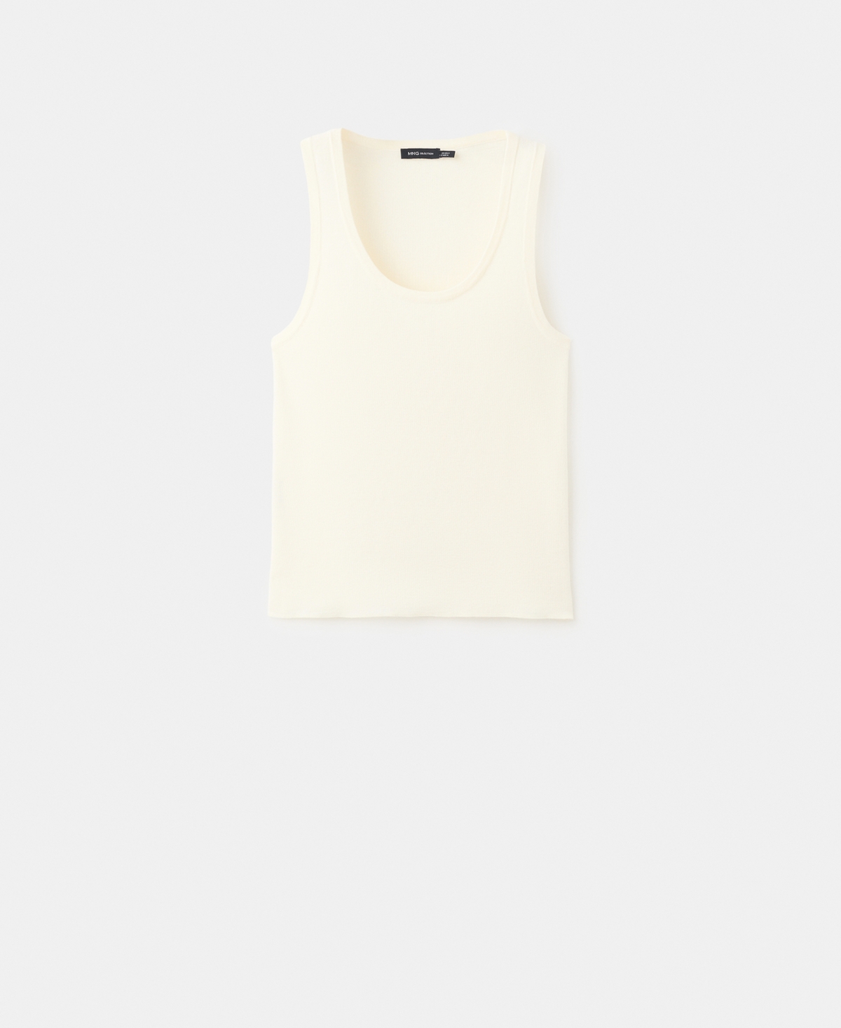 Click here for Mango Womens Wool-Blend Knitted Top - Ecru prices