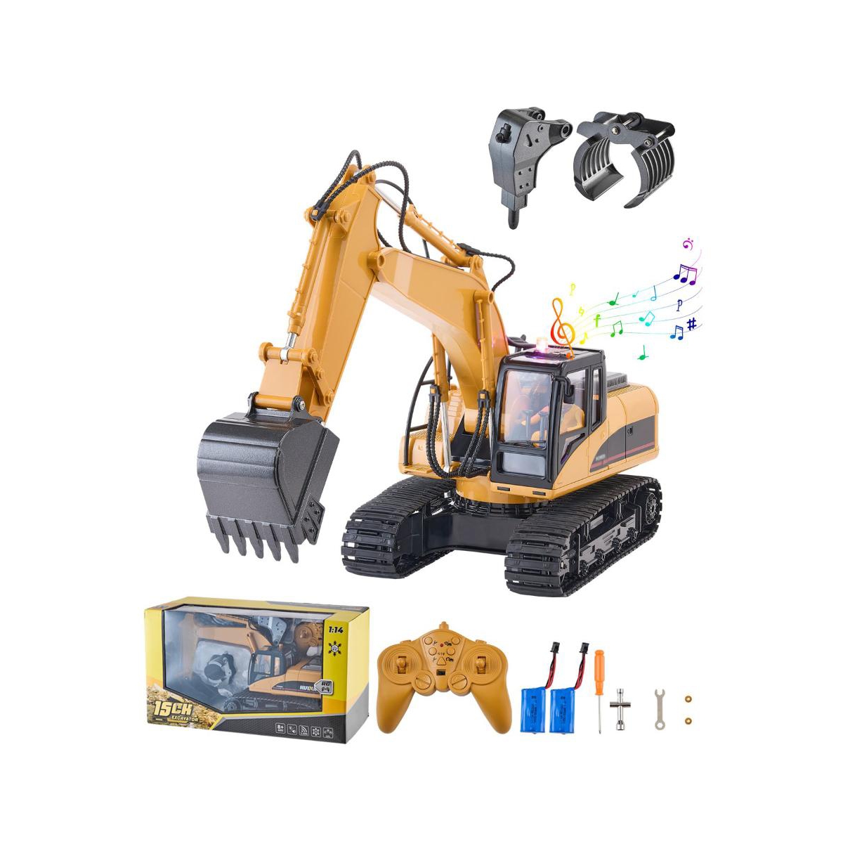 Click here for Slickblue Remote Control Excavator Toy  15 Channel... prices