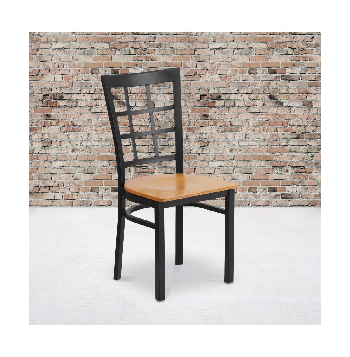 Click here for Emma+Oliver 2 Pack Window Back Metal Restaurant Ch... prices