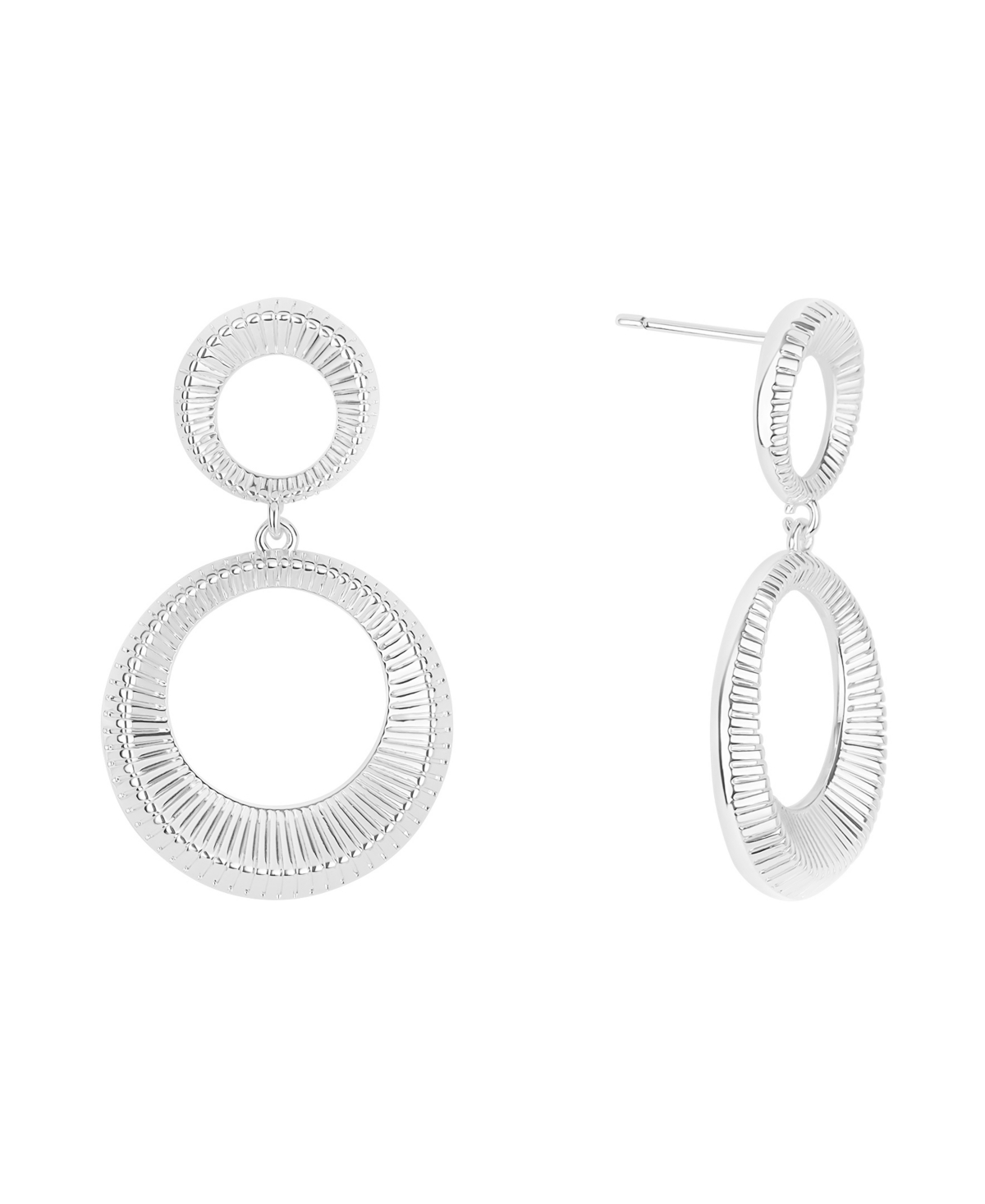 Click here for And Now This Circle Drop Post Earrings - Fine silv... prices