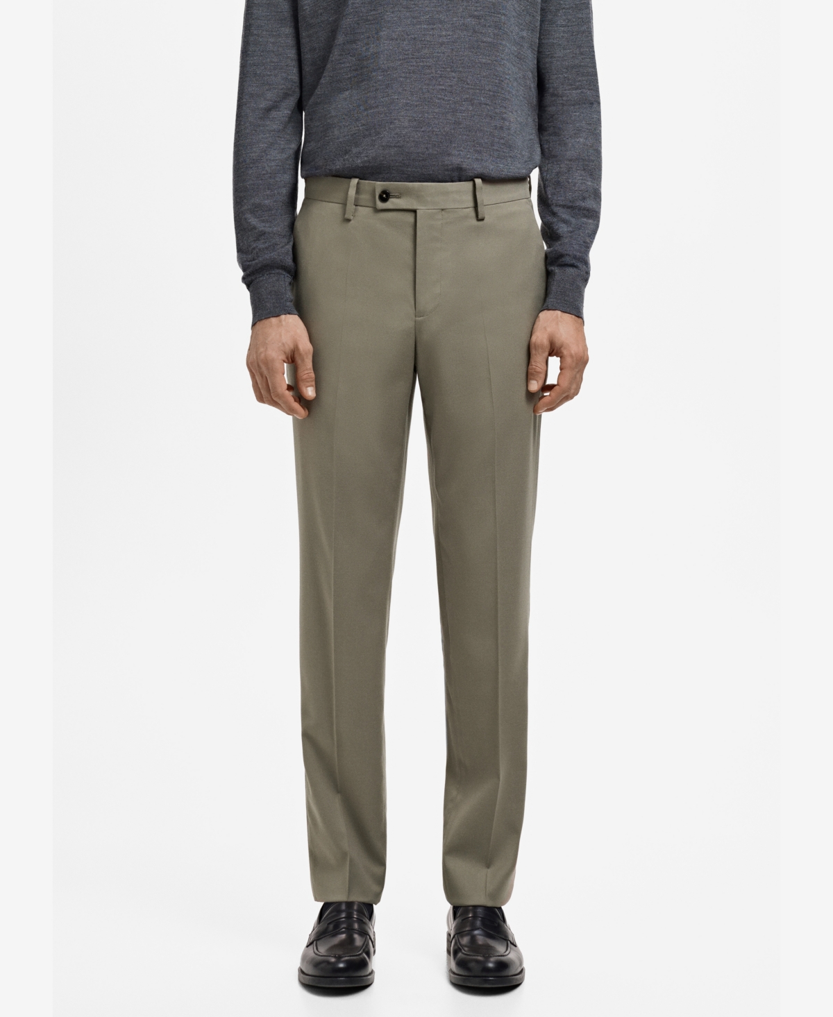 Click here for Mango Mens Milan Slim-Fit Suit Pants - Mink Gray prices