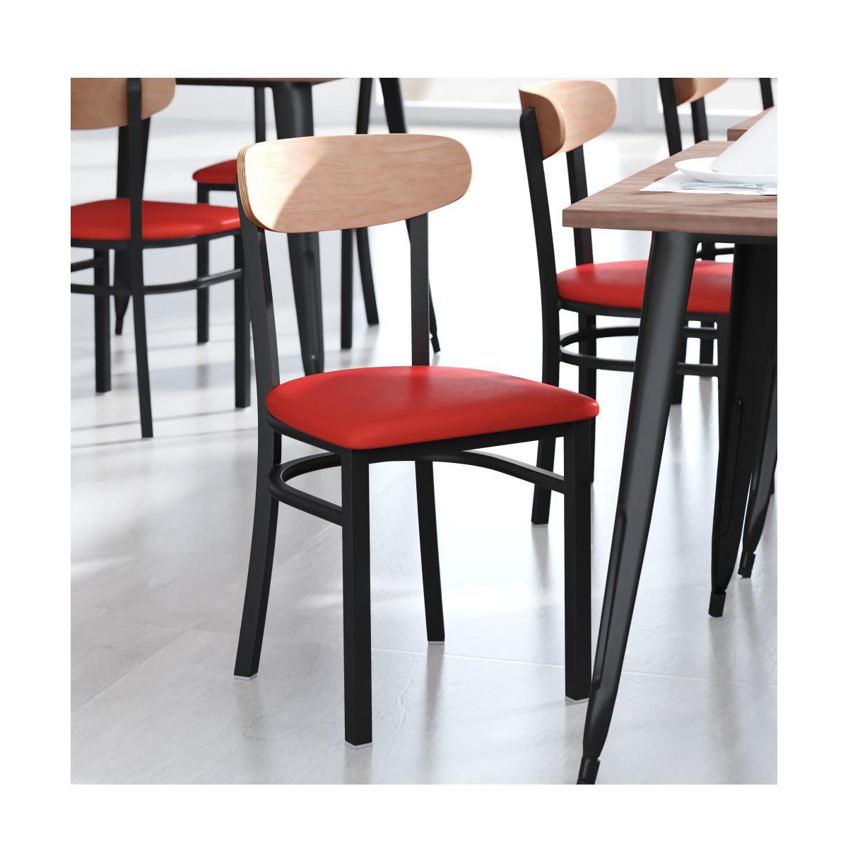 Click here for Emma+Oliver Yara Industrial Dining Chair with Roll... prices