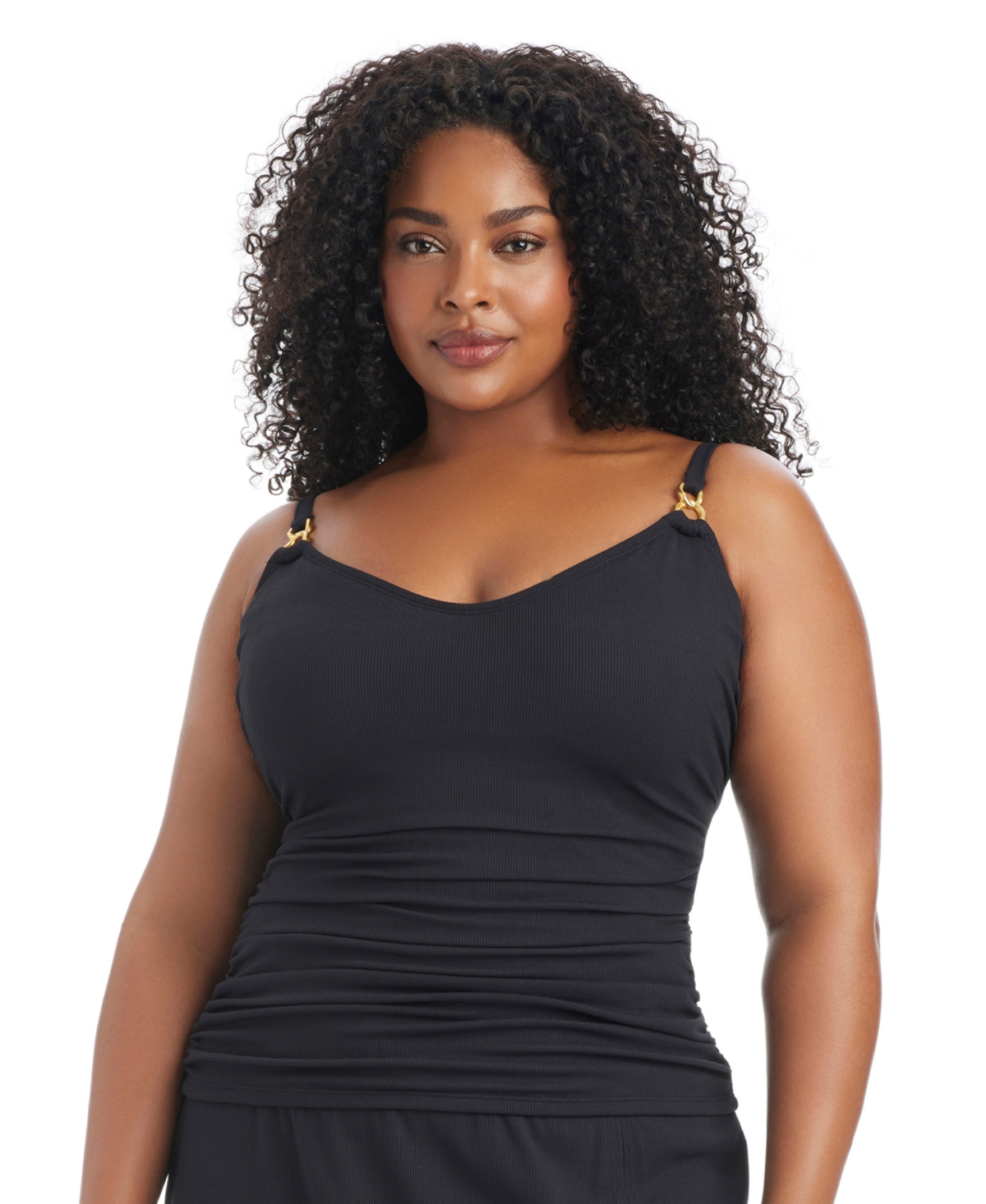 Click here for Bleu by Rod Beattie Plus Size Pique Ole Scoop Neck... prices
