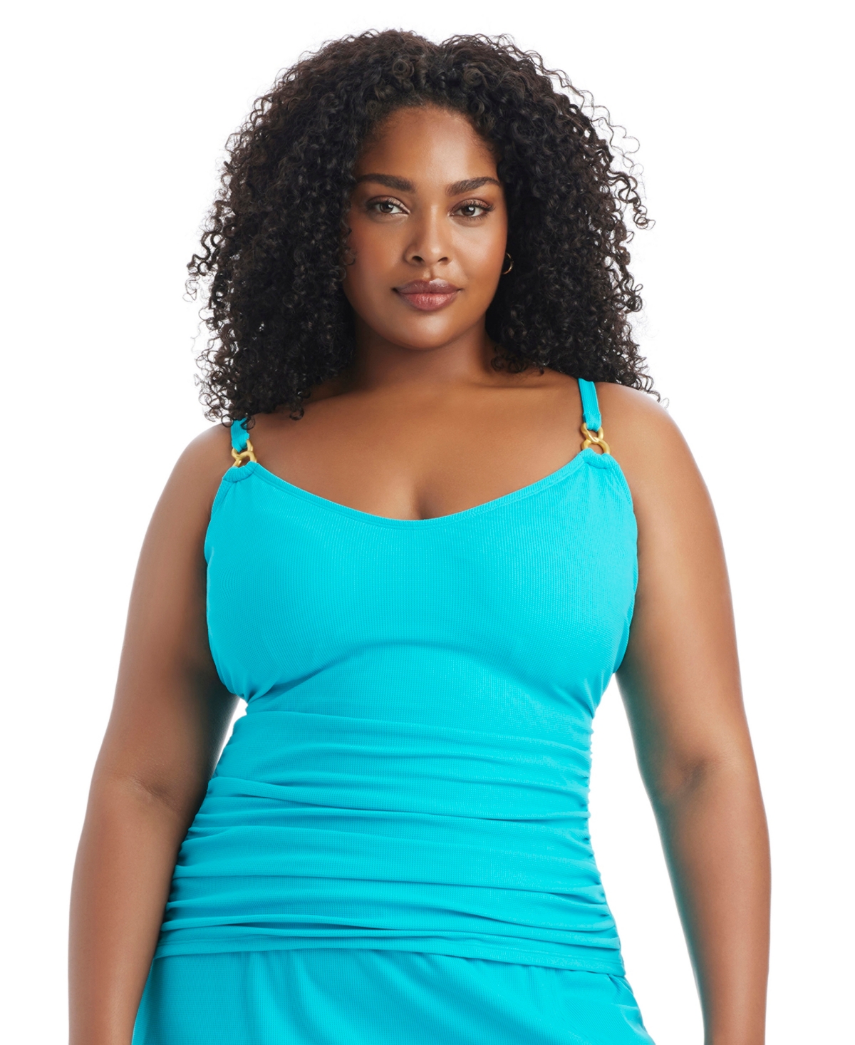 Click here for Bleu by Rod Beattie Plus Size Pique Ole Scoop Neck... prices