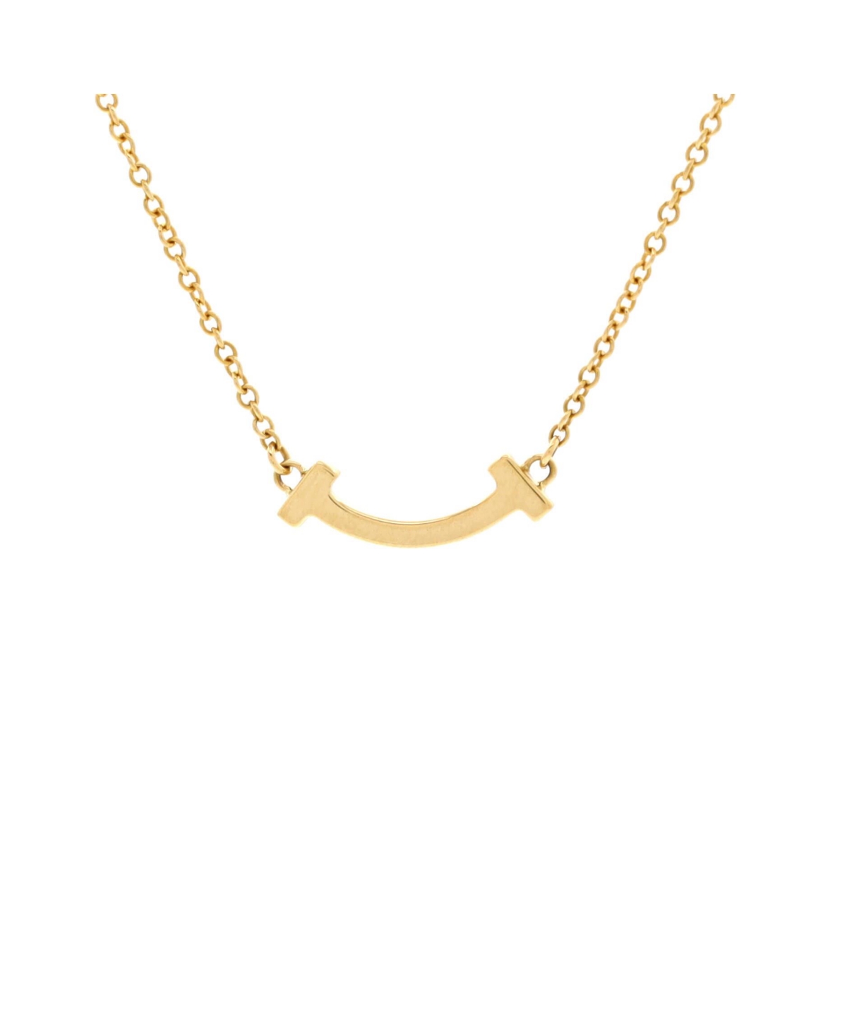 Click here for Pre-Owned Tiffany & Co T Smile Pendant Necklace -... prices