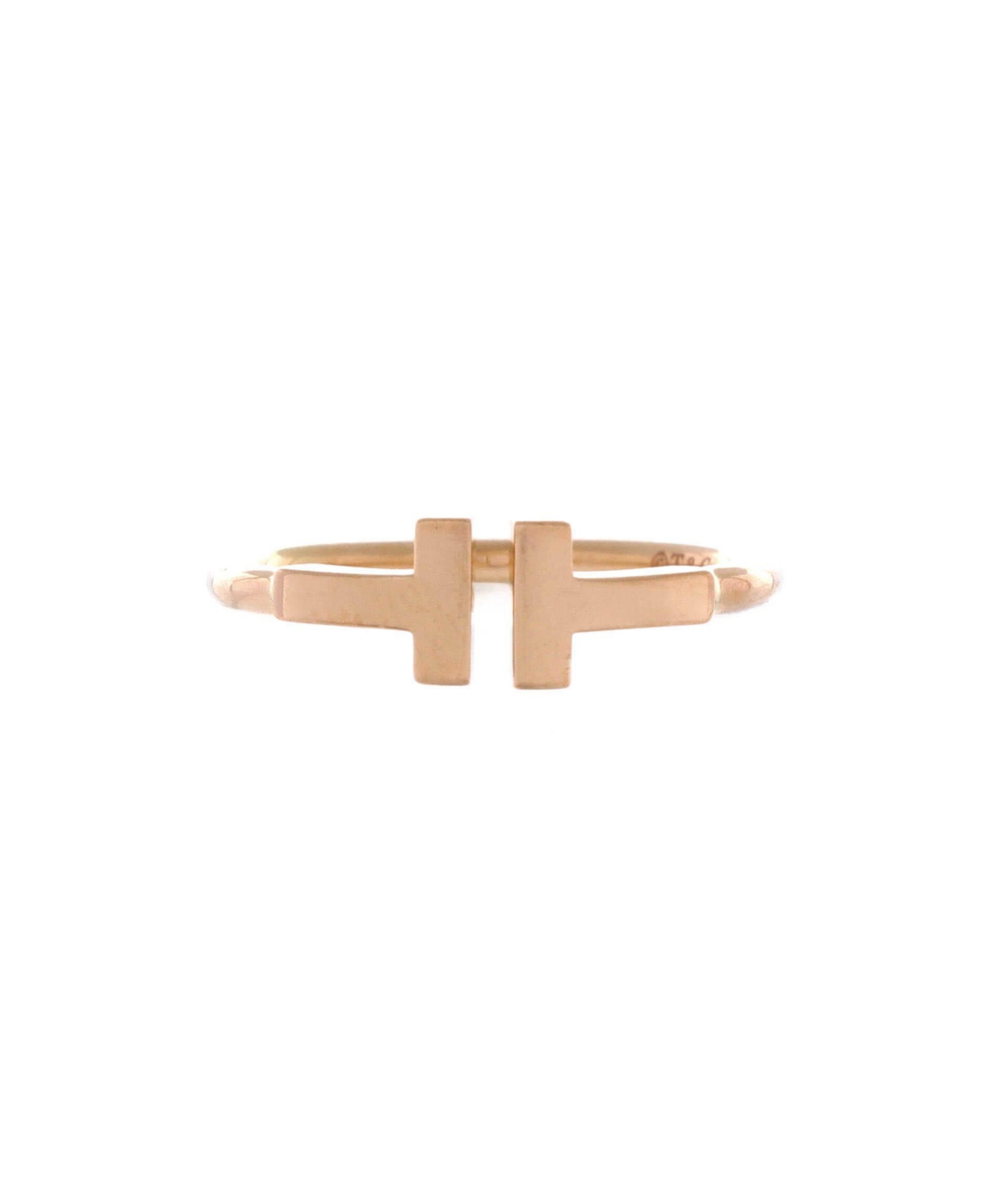 Click here for Pre-Owned Tiffany & Co T Wire Ring - 18k rose gold prices