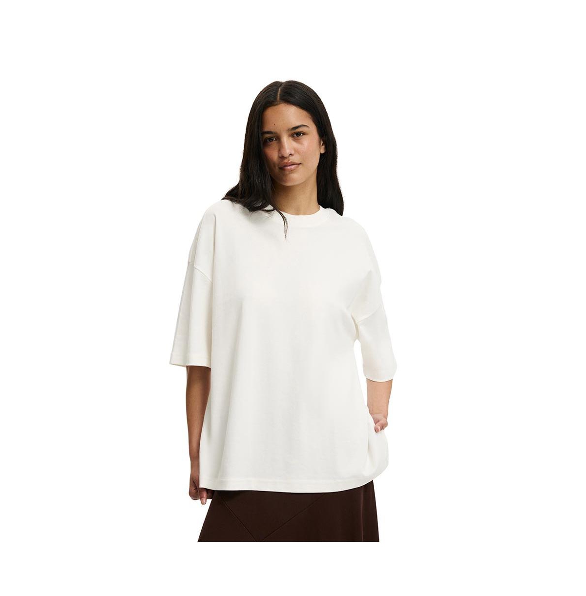 Click here for Cotton On Womens The Oversized Crew Tee - Vintage... prices