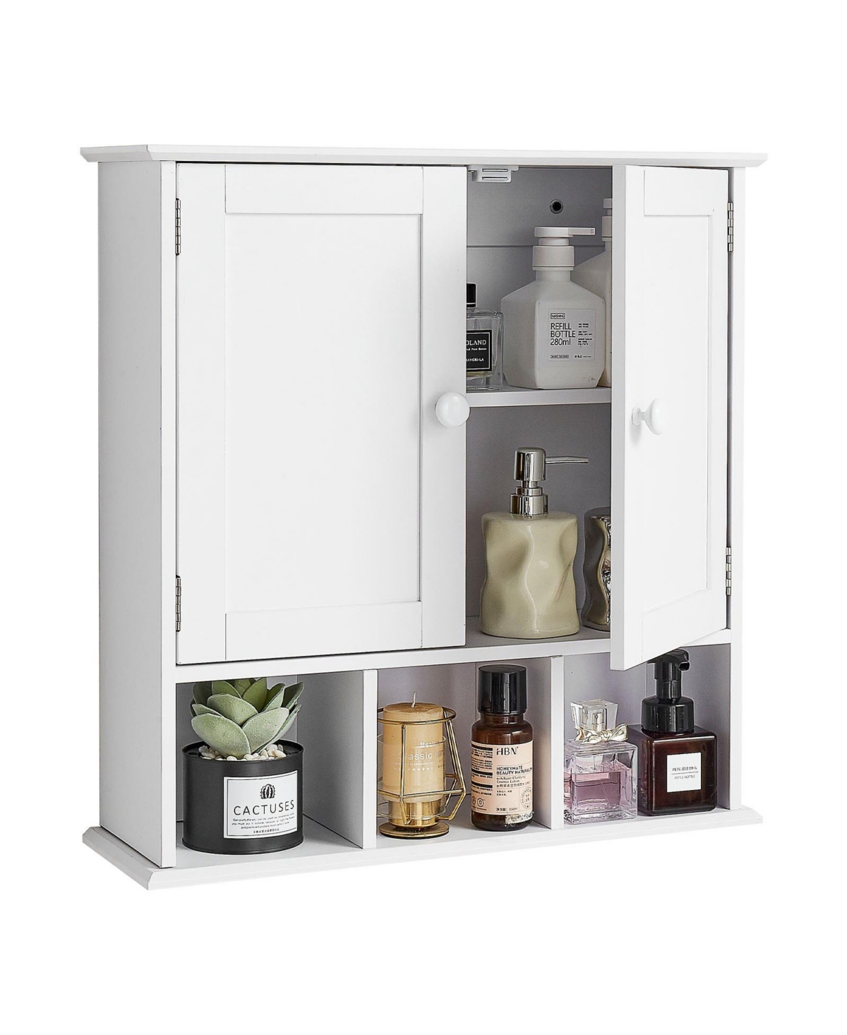 Click here for Volenca Bathroom Wall Cabinet  2 Doors  Adjustable... prices