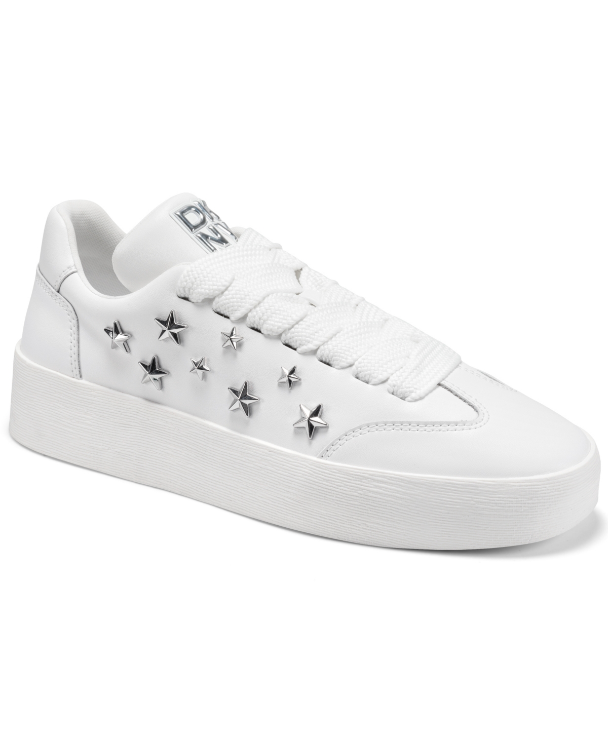 Click here for Dkny Womens Glynda Lace-Up Sneakers - White prices