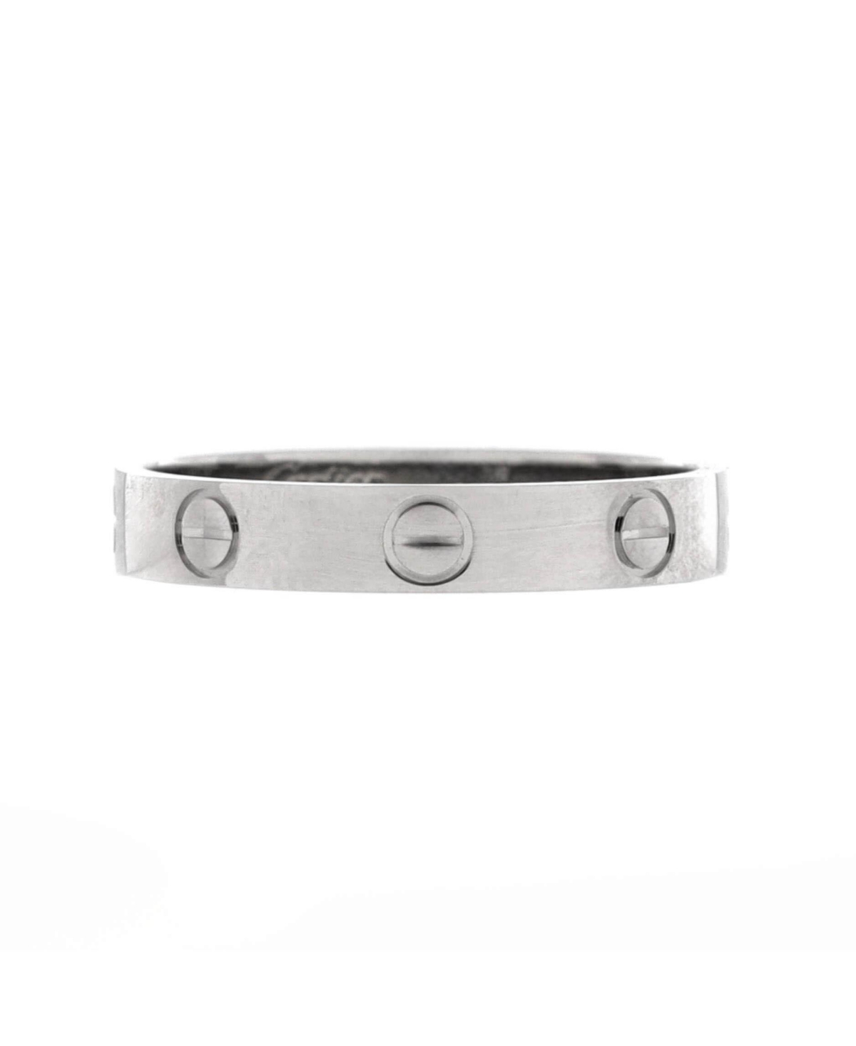 Click here for Pre-Owned Cartier Love Wedding Band Ring - Platinu... prices