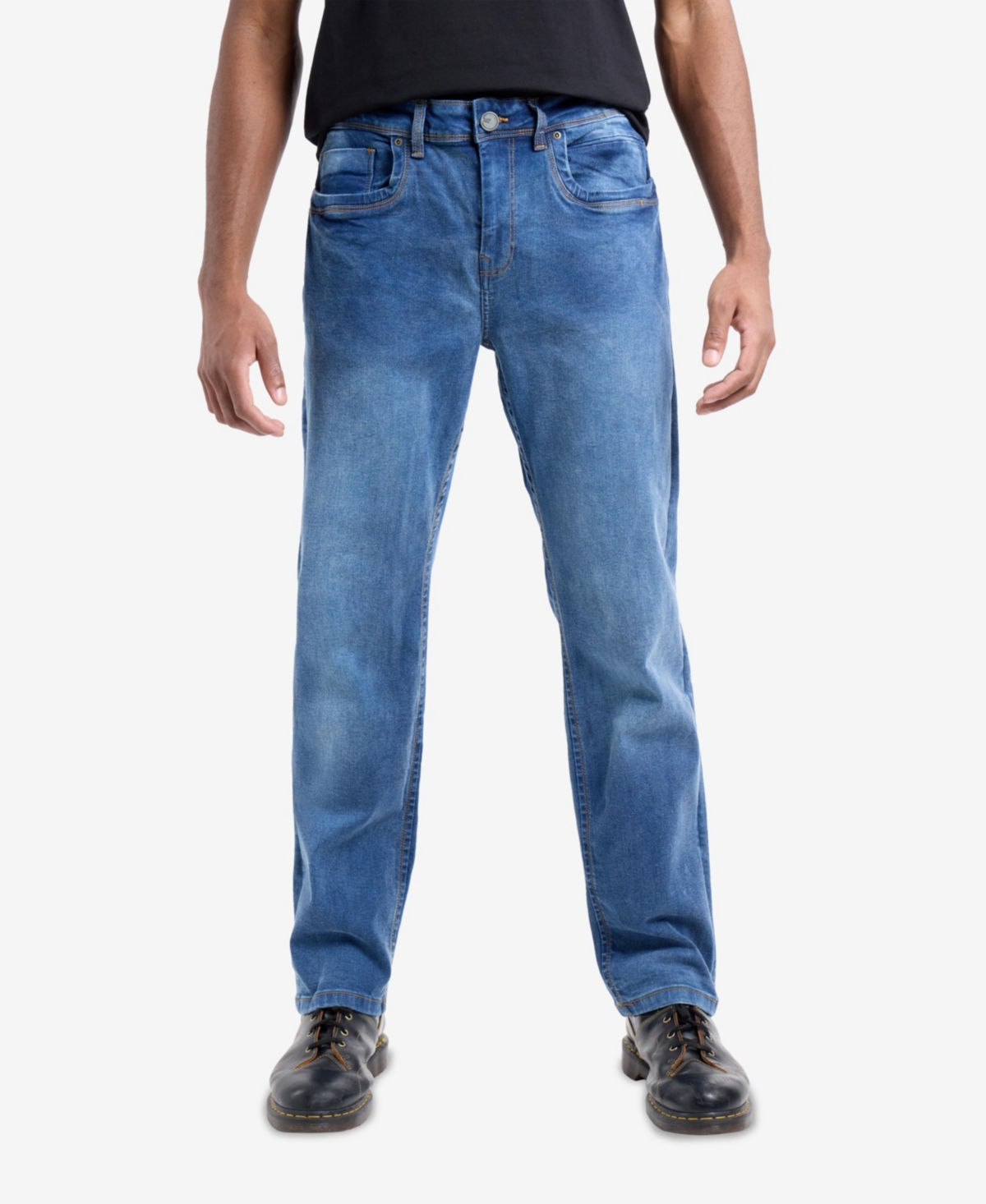 Click here for Xray Mens Super Soft Relaxed Slim Fit Jeans - Medi... prices