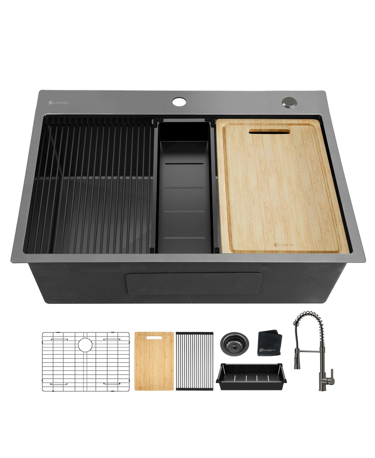 Click here for flynama 32x22inch Gunmetal Black Workstation Kitch... prices