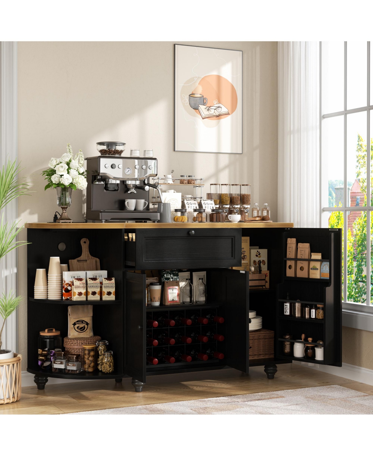 Click here for Aheaplus Kitchen Sideboard Buffet Cabinet with Dra... prices