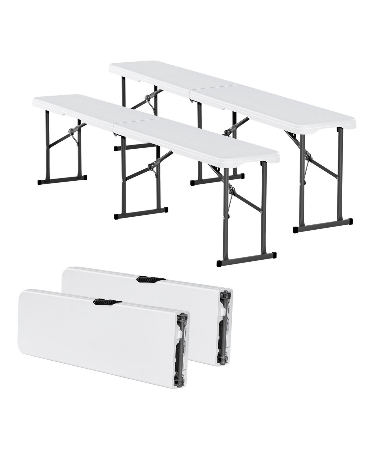 Click here for Mecale Plastic Folding Bench  6 ft Portable Foldab... prices